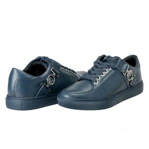 Versace Collection | Shoes | Versace Collection Mens Blue Leather ...